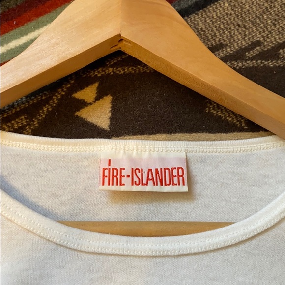 Tops | Vintage Fire Islander Off White Shirt | Poshmark